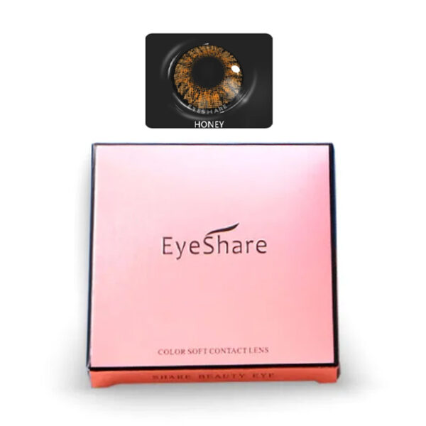 Lentes de Contacto EyeShare Honey (Miel) + Solución Starlens 120mL ...
